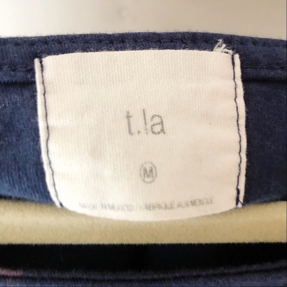 Anthropologie | Tops | Anthropologie Tla Longsleeve Blue Shirt Size M ...